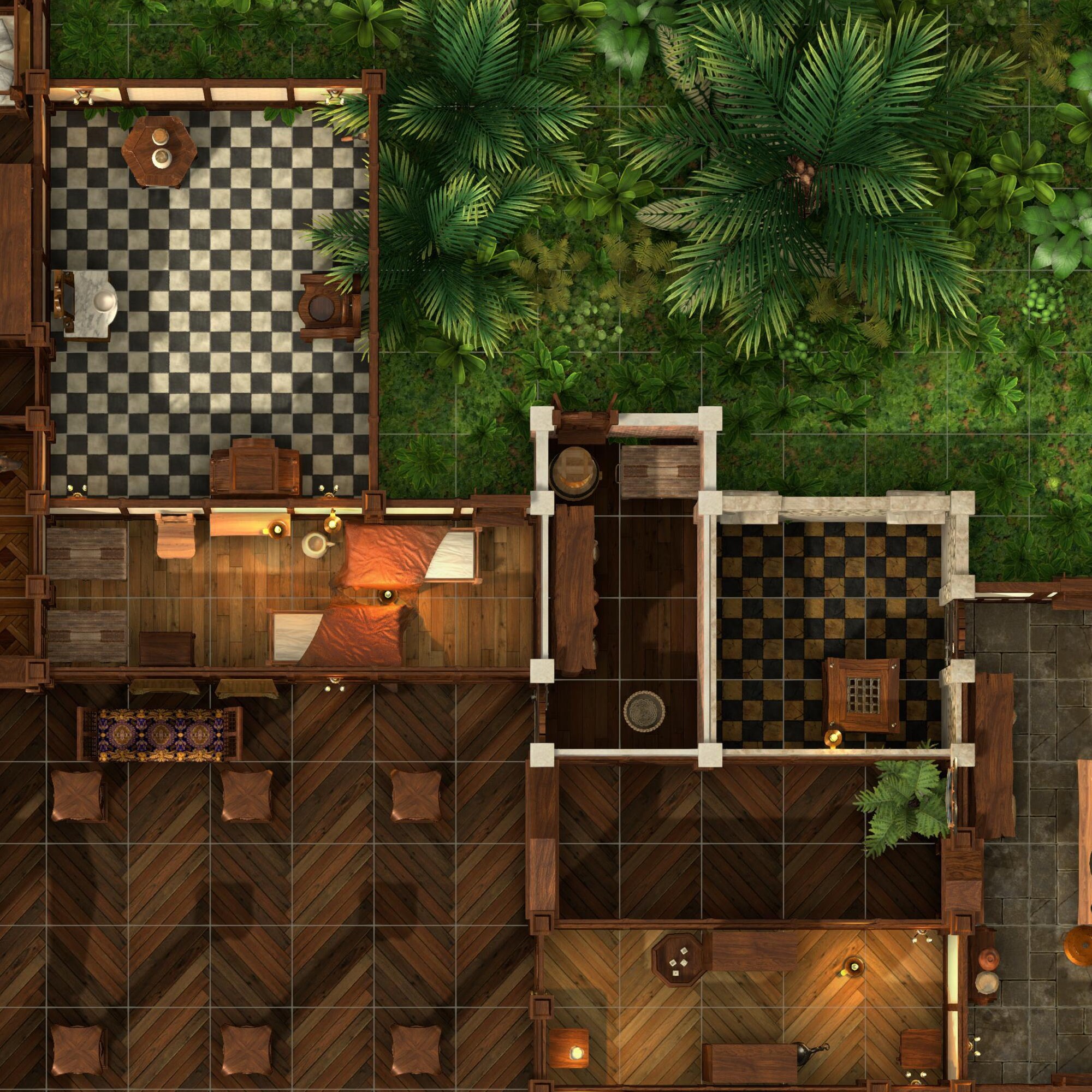 8K Forest Mansion Battle Map Dnd Battle Map D&D Battlemap - Etsy Singapore