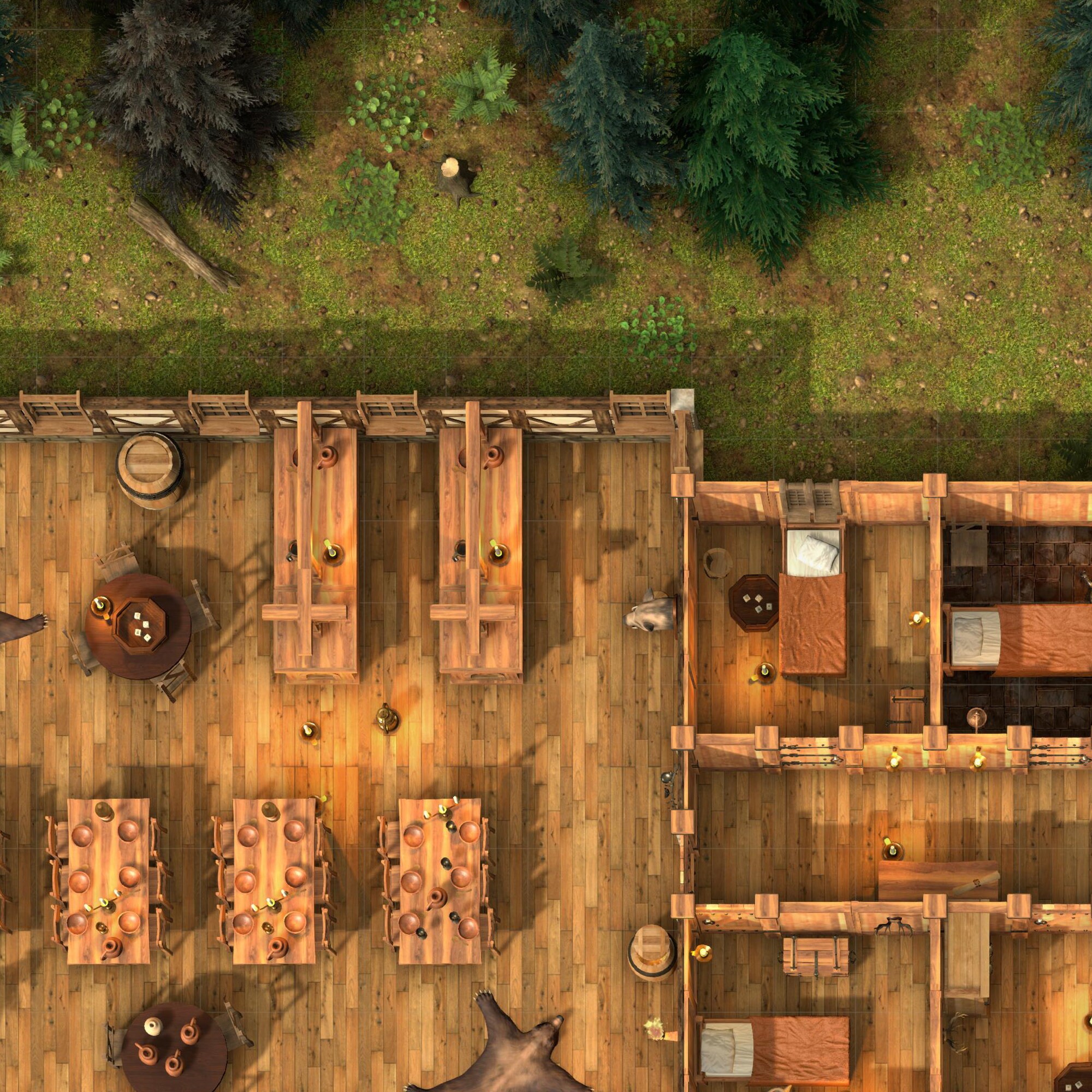 8K Forest Tavern Battle Map Dnd Battle Map D&D Battlemap - Etsy