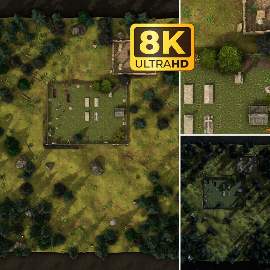 Forest Graveyard Battle Map Dnd Battle Map D&D Battlemap - Etsy UK