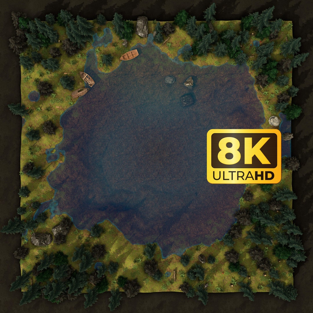 8K Forest Lake Battle Map Dnd Battle Map D&D Battlemap - Etsy Australia