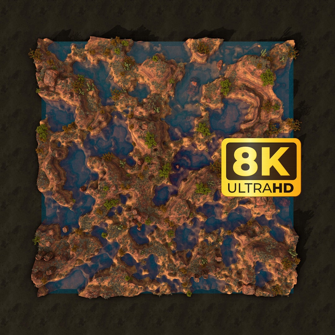 8K Tropical Lakes Battle Map Dnd Battle Map D&D Battlemap - Etsy UK