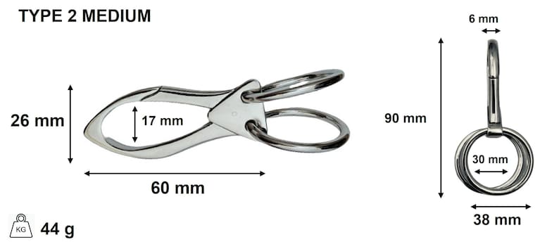 Carabiner, Hitch, Clasp, Hook, Metal Shackle, Silver, Fashion - Etsy