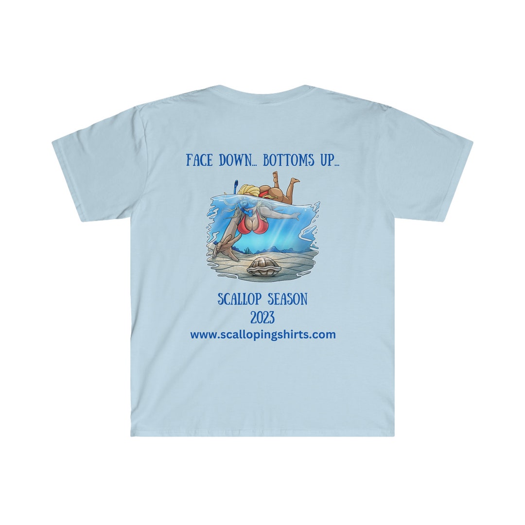 Scalloping Face Down clean Unisex Softstyle T-shirt US Company - Etsy