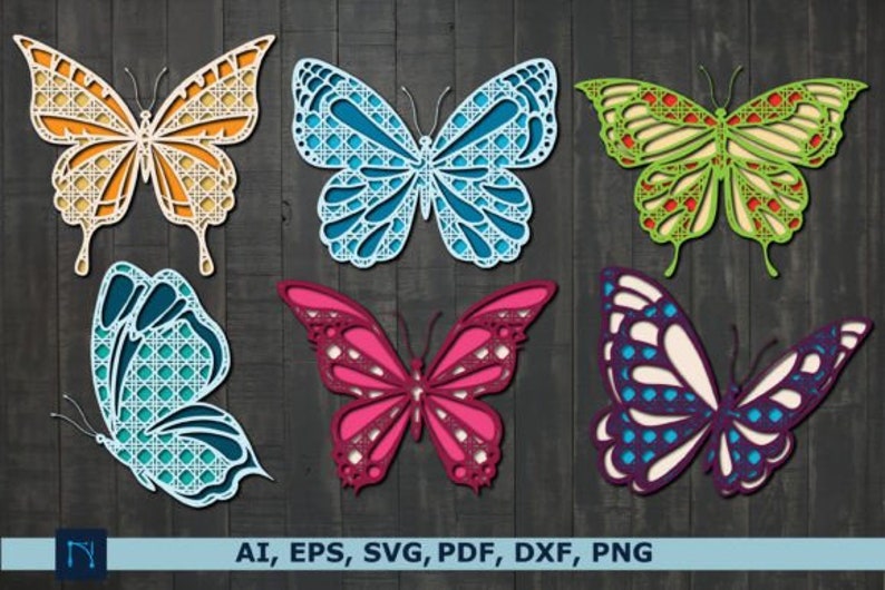 Butterfly SVG, 3D Butterfly Svg, Butterfly Bundle Svg, Butterfly ...