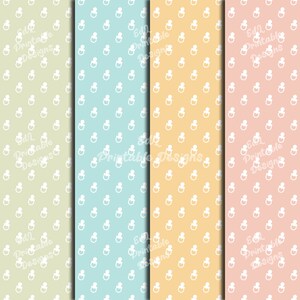 Baby Colors Digital Paper Pack, Baby Girl Printable Background, Baby ...