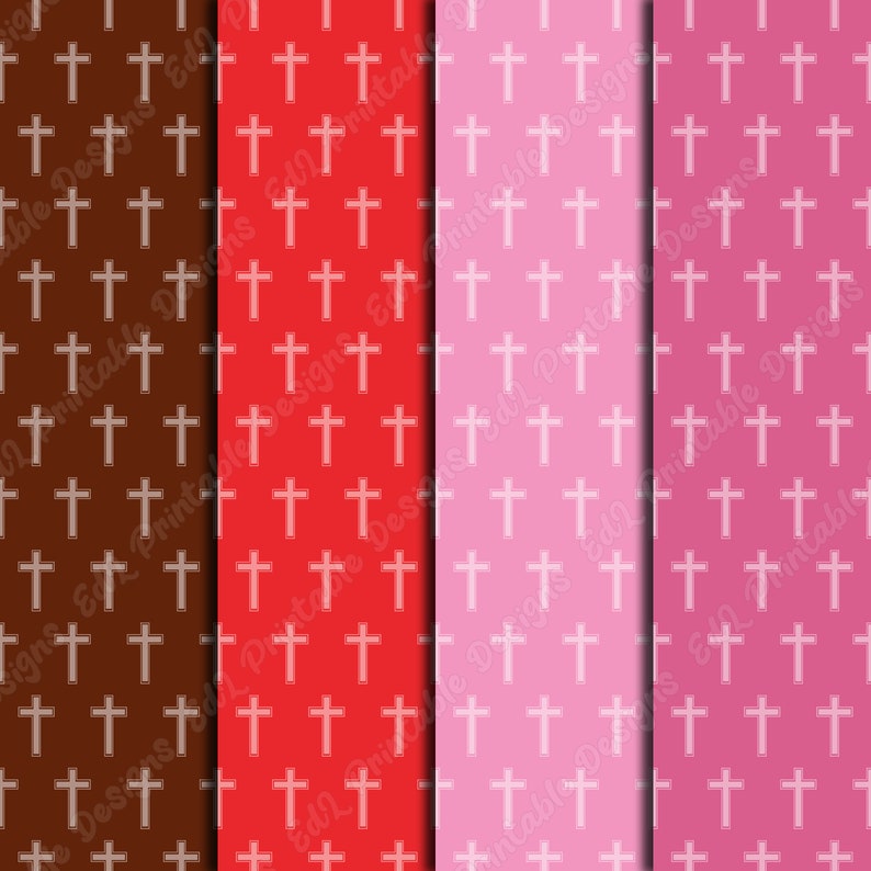 Tinted Holy Cross Digital Paper, Jesus Cross Printable Background ...