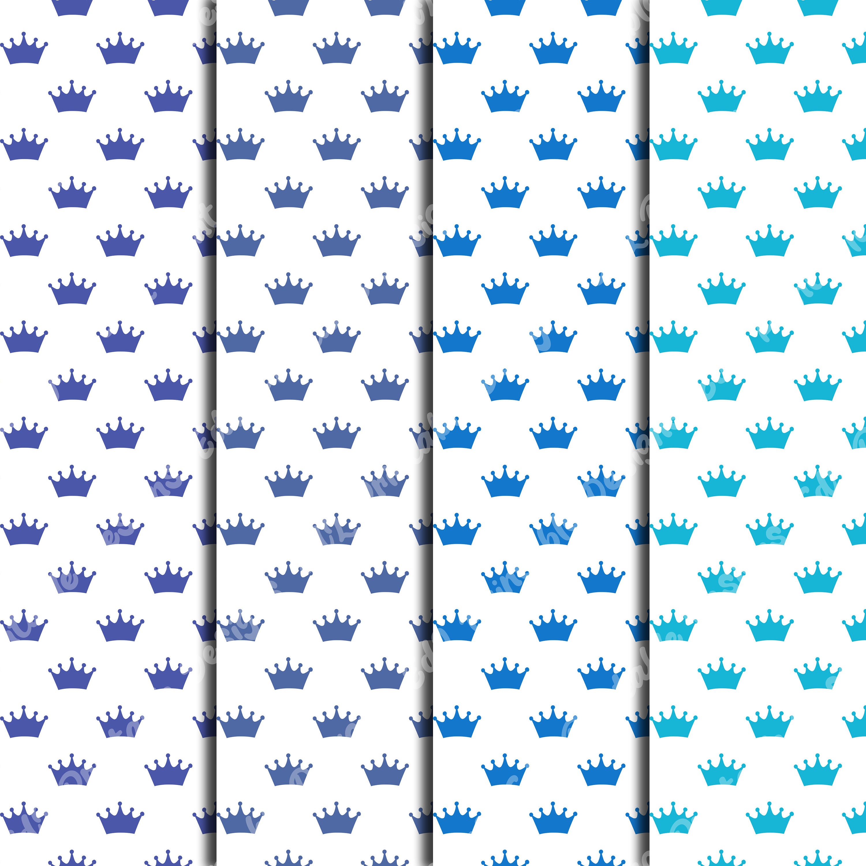 Colorful Crown Digital Paper, Royal King Printable Background, Princess ...