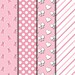 Pink Teddy Bear Digital Paper, Baby Girl Scrapbook (digital Download ...