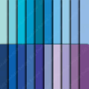 100 Solid Color Digital Paper Pack, Rainbow Colours Printable ...