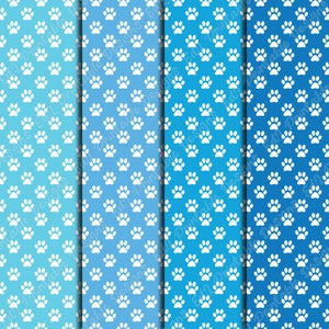 Paw Print Digital Paper Pack, Animal Paw Printable Background ...
