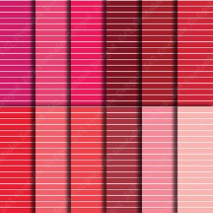 100 Color Thin Stripes Pattern Digital Paper, Line Printable Background ...