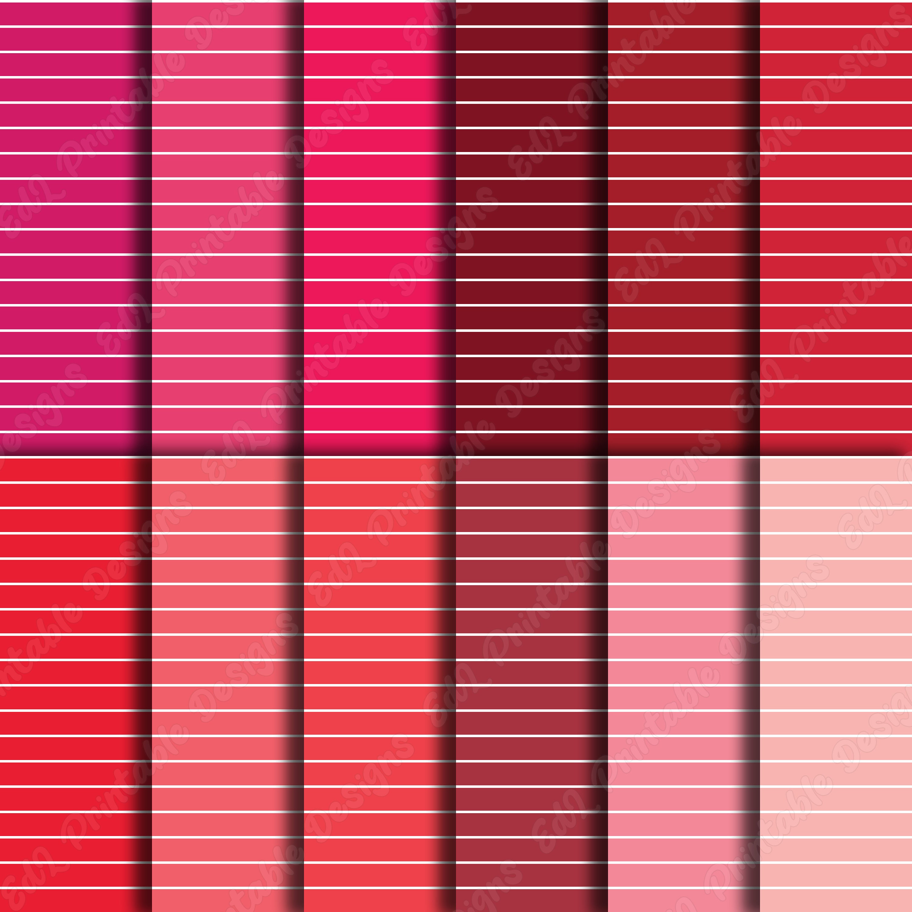 100 Color Thin Stripes Pattern Digital Paper, Line Printable Background ...