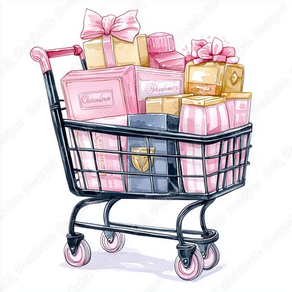 Supermarket Trolley Cartoon