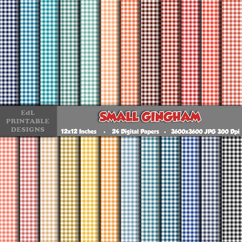 Gingham Paper - Etsy