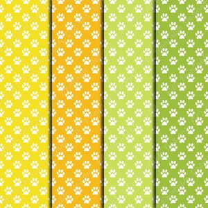 Paw Print Digital Paper Pack, Animal Paw Printable Background ...