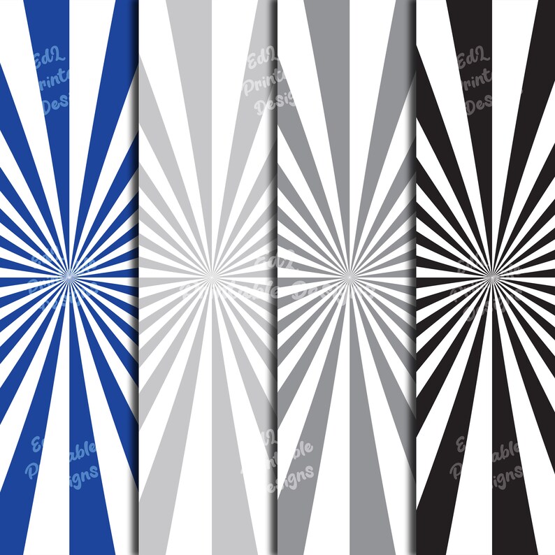 Sunburst Digital Paper, Superhero Comic Style Printable Background ...