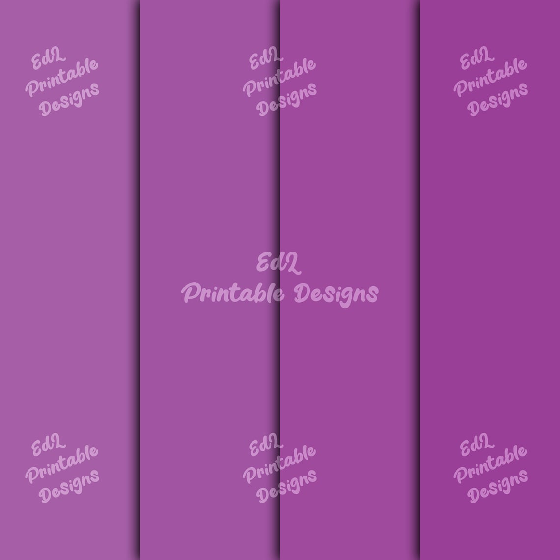 Shades of Purple Digital Paper Pack, Printable Solid Purple Colors ...