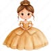 Watercolor Princess Clipart, Ball Gown Illustration (JPG Digital ...