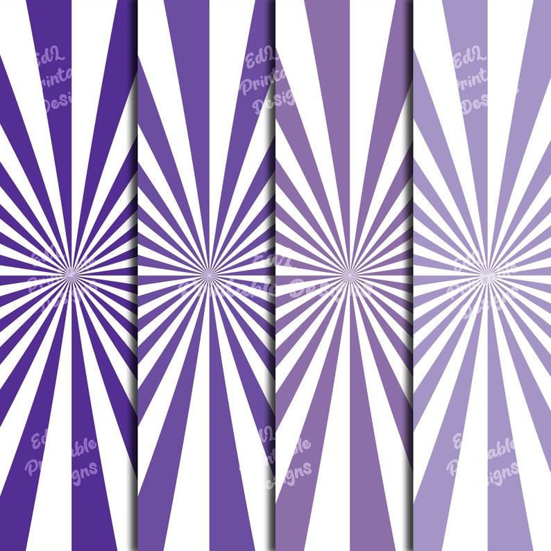 Sunburst Digital Paper, Printable Starburst Background, 12x12 Scrapbook ...