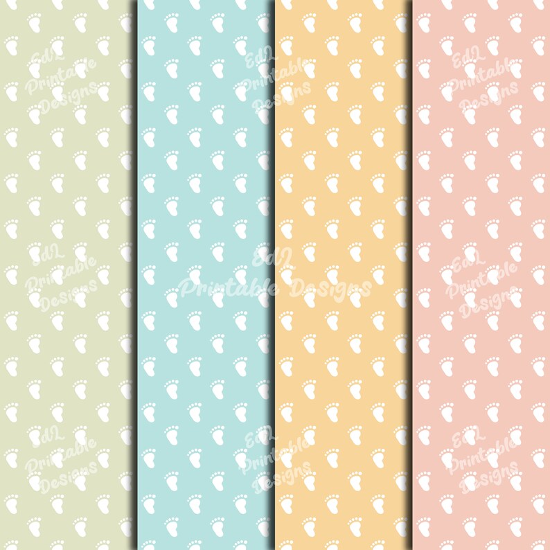 Baby Colors Digital Paper Pack, Baby Girl Printable Background, Baby ...