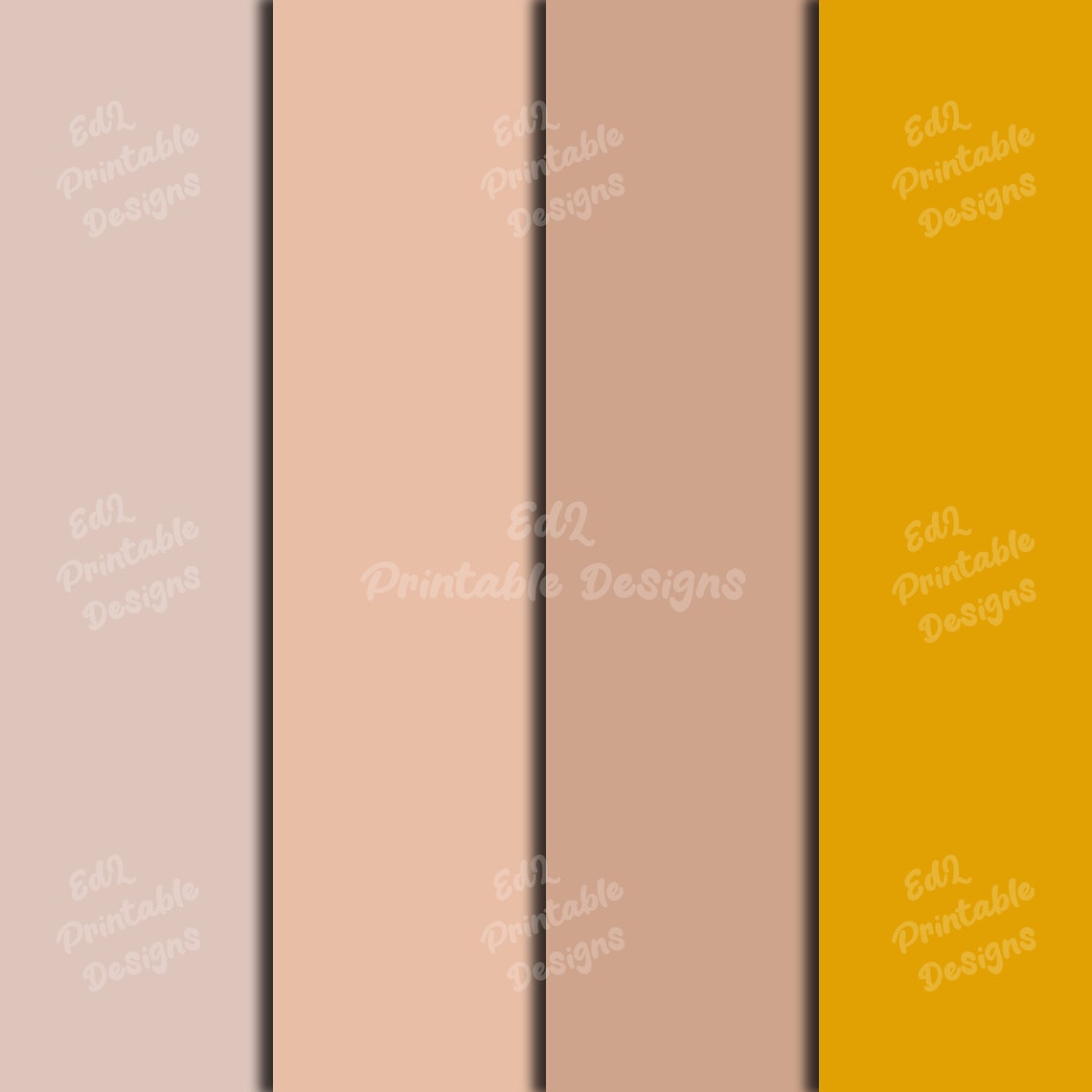Earth Tones Digital Paper Pack, Boho Solid Colors (set of 24) (digital ...