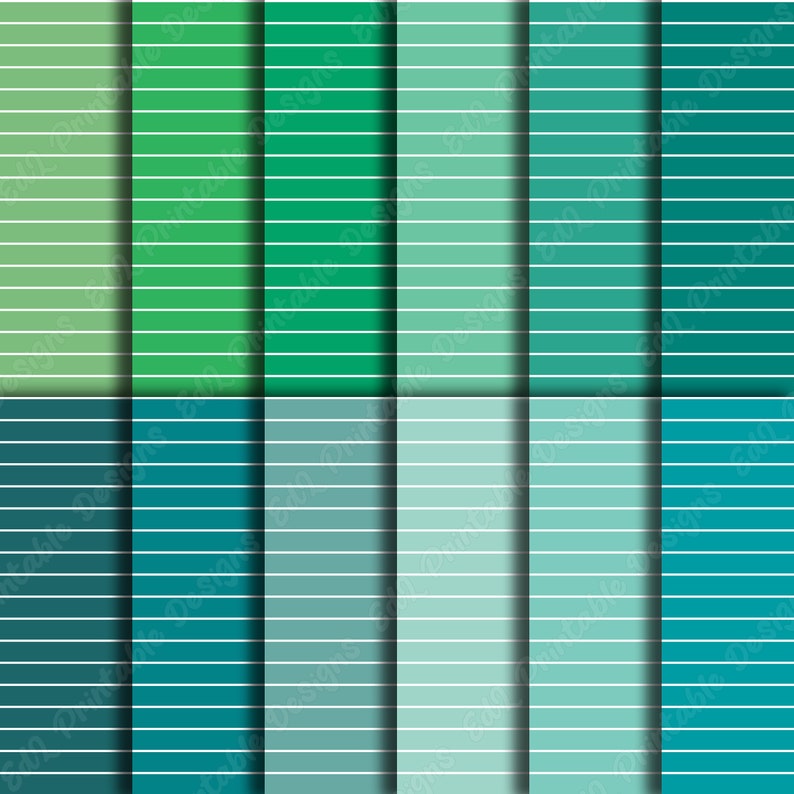 100 Color Thin Stripes Pattern Digital Paper, Line Printable Background ...