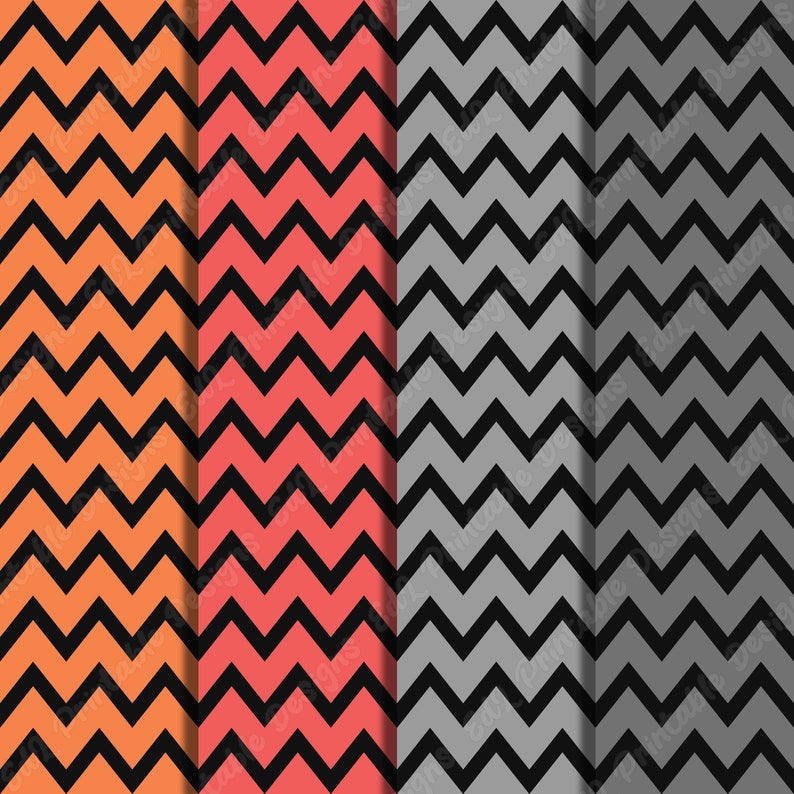 Black Chevron Stripes Digital Paper, Zig Zag Pattern, Lines Background ...