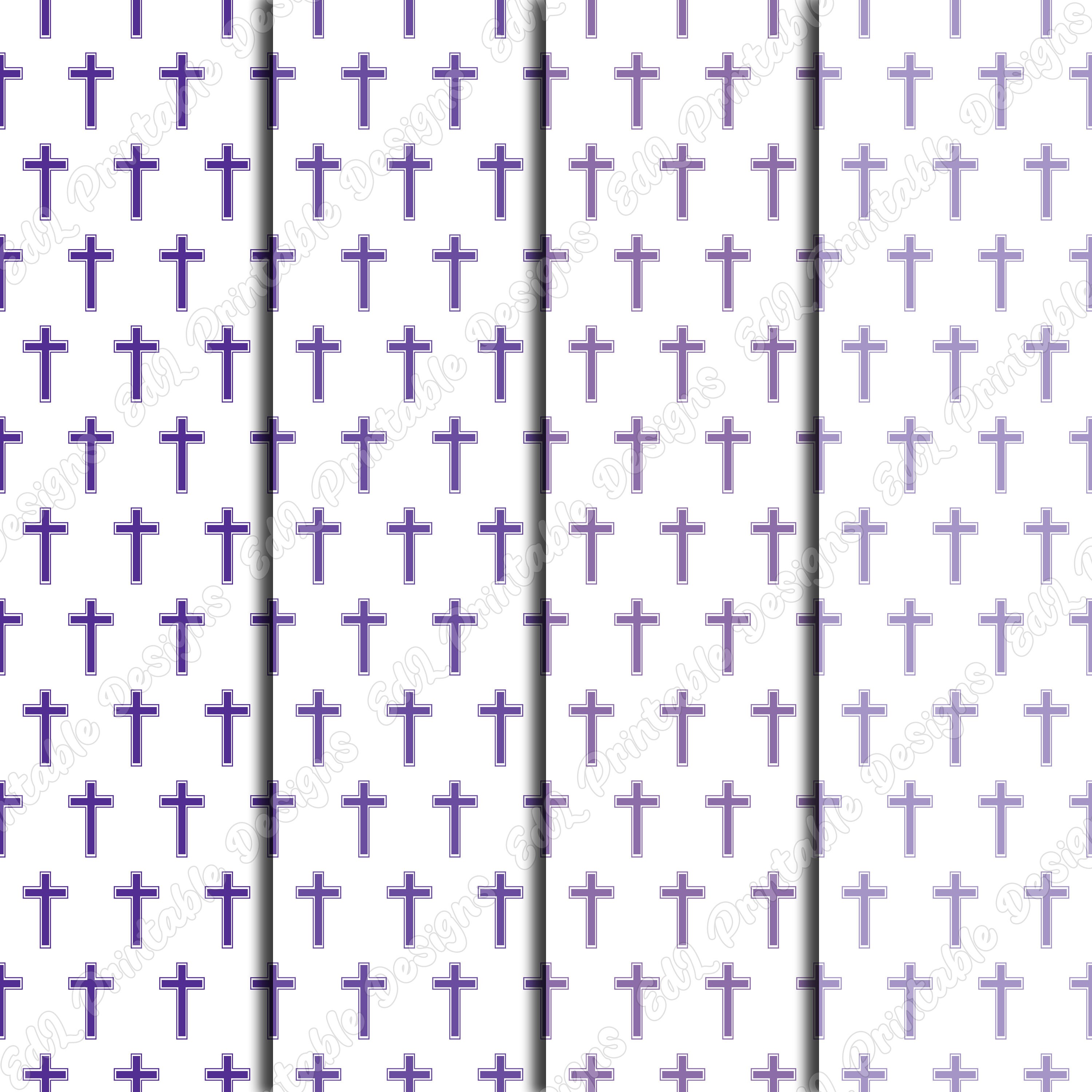 Colorful Holy Cross Digital Paper, Jesus Cross Printable Background ...