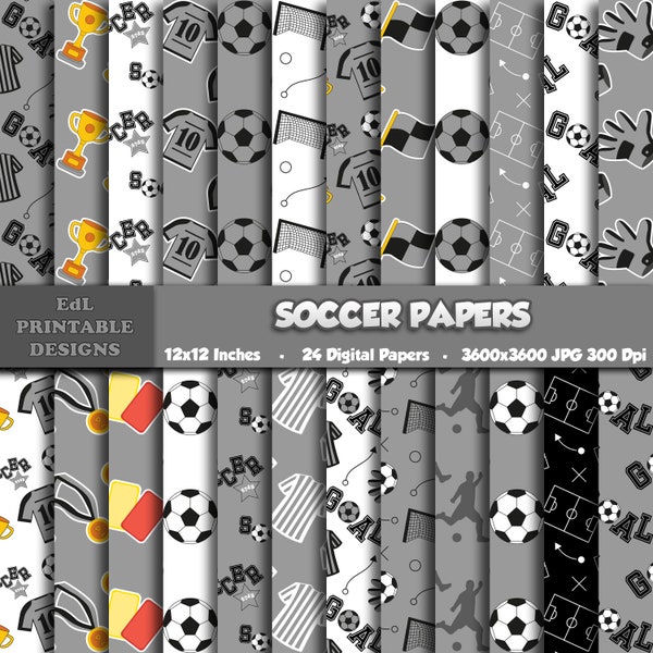 Soccer Pattern - Etsy