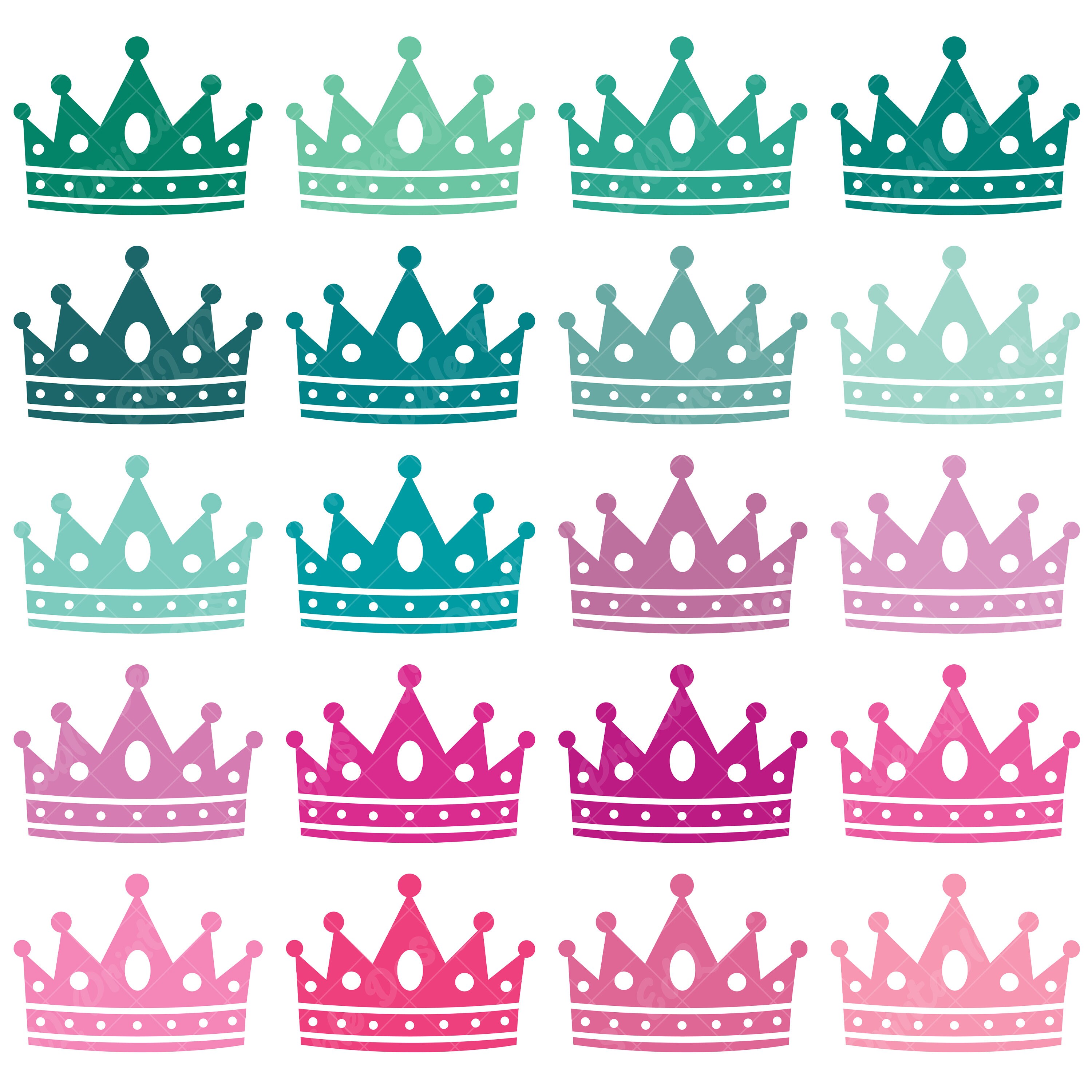 100 Solid Color Crown Clip Art, Prince and Princess Png, Royal King and ...