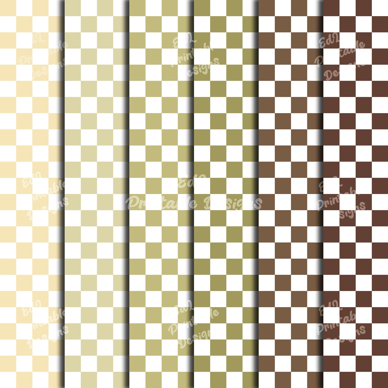 Checkered Digital Paper, Checkerboard Printable Background, Checker ...