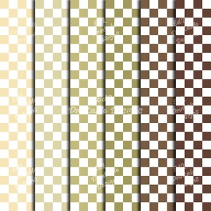 Checkered Digital Paper, Checkerboard Printable Background, Checker ...