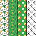 Soccer Digital Paper, Football Printable Background, Green Soccer Ball ...