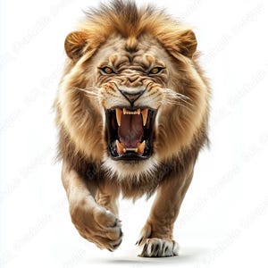 20 Realistic Lion Clip Art, Watercolor Lion Face Printable Images ...