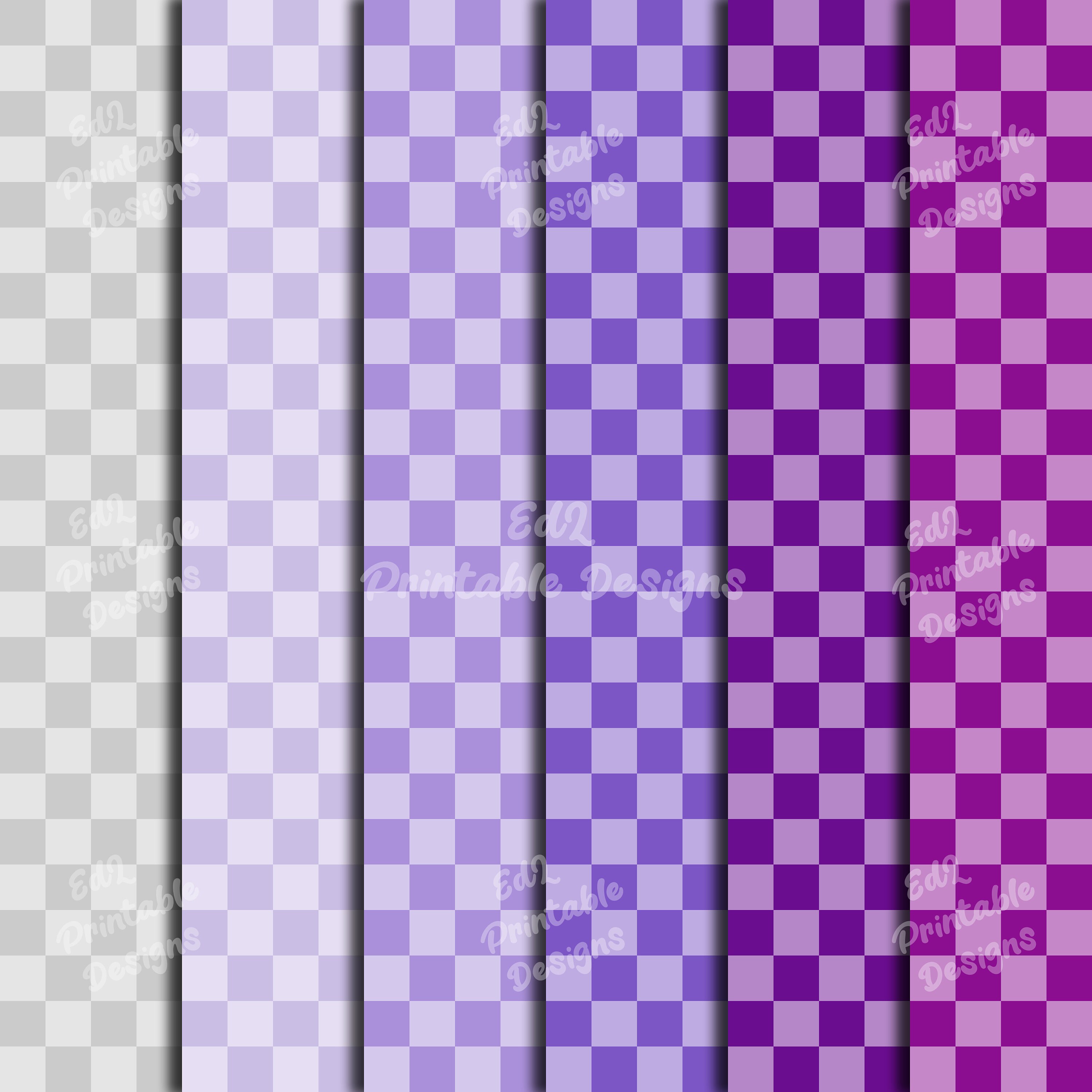 Tinted Checkered Digital Paper, Checkerboard Printable Background ...