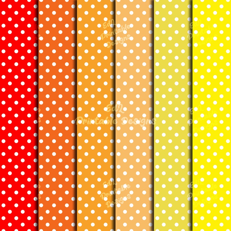 White Polka Dot Digital Paper, 12x12 Scrapbook Paper (set of 48) - Etsy