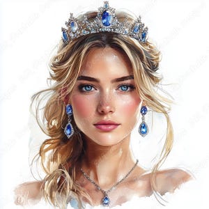 20 Beautiful Princess Clip Art, Realistic Printable Princess Girl Image ...