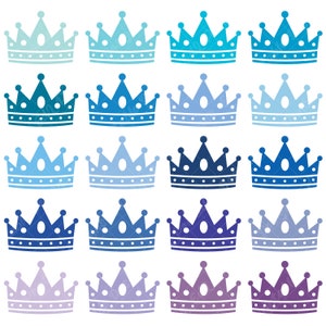 100 Solid Color Crown Clip Art, Prince and Princess Png, Royal King and ...