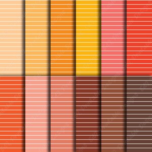 100 Color Thin Stripes Pattern Digital Paper, Line Printable Background ...