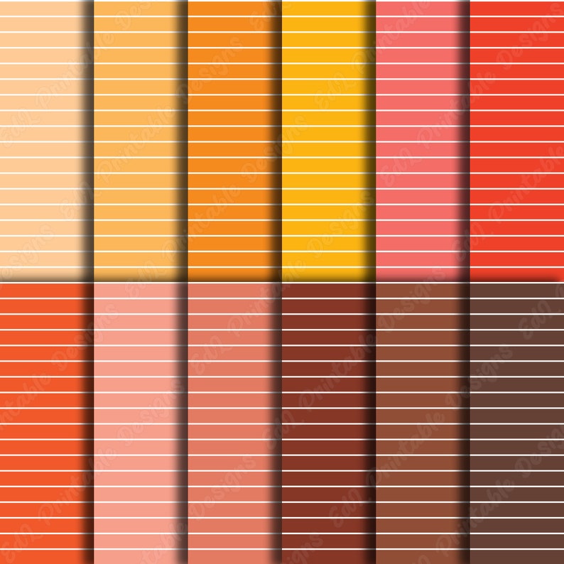 100 Color Thin Stripes Pattern Digital Paper, Line Printable Background ...
