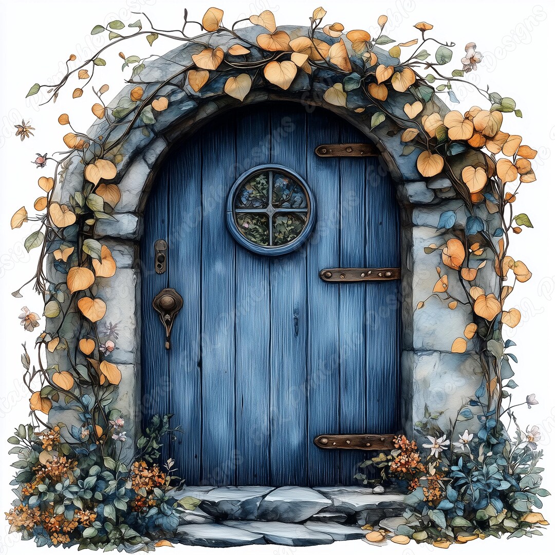 20 Fairytale Door Clip Art, Whimsical House Door Printable Image ...