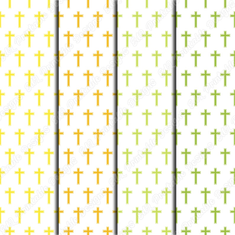 Colorful Holy Cross Digital Paper, Jesus Cross Printable Background ...