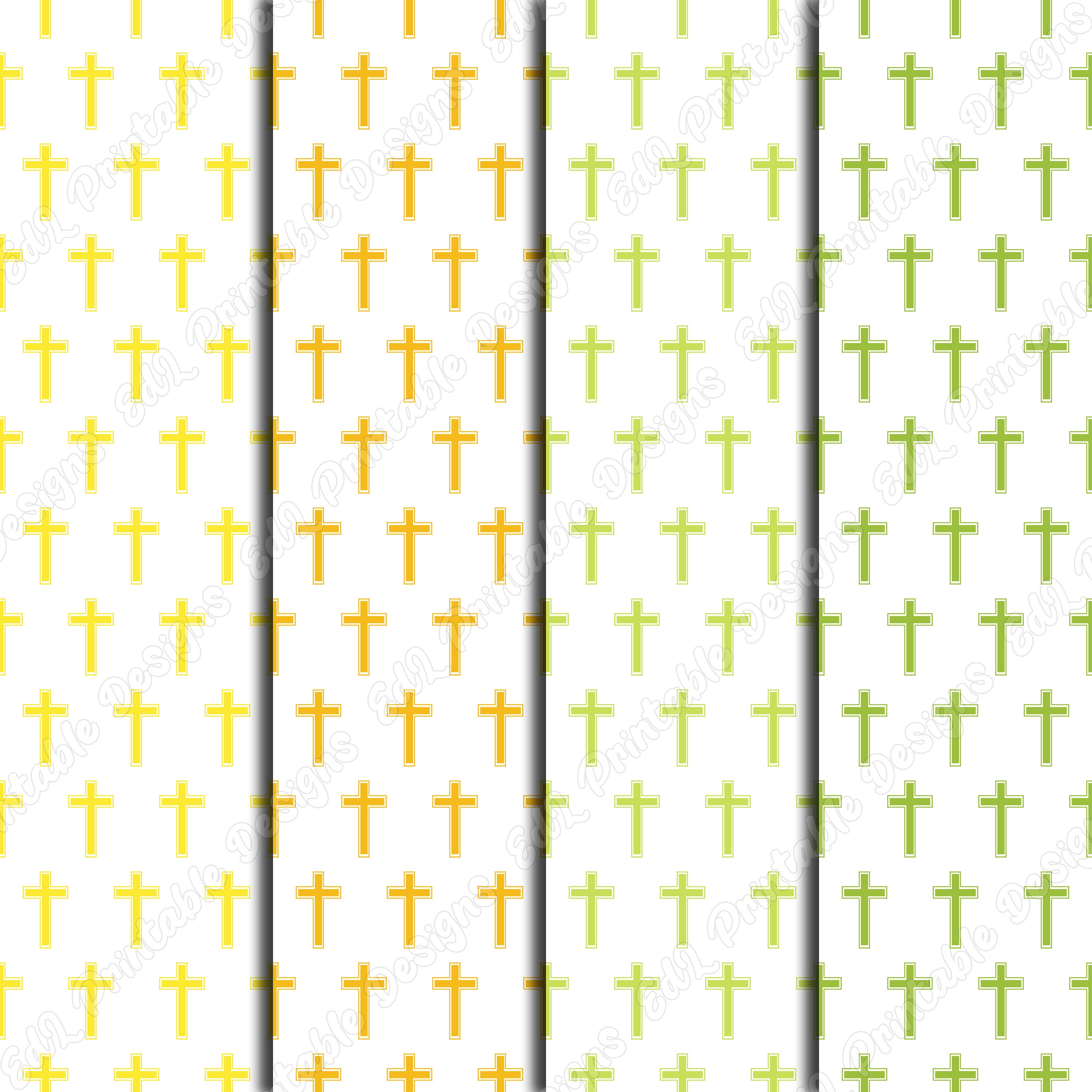 Colorful Holy Cross Digital Paper, Jesus Cross Printable Background ...