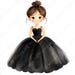 Watercolor Princess Clipart, Ball Gown Illustration (JPG Digital ...