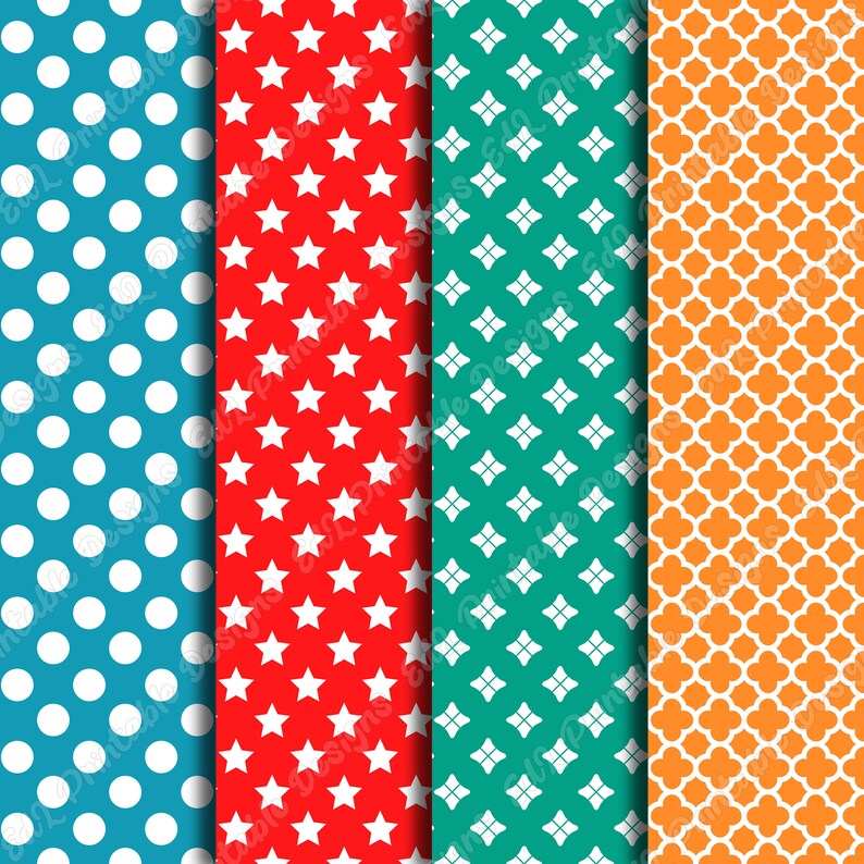 Happy Birthday Digital Paper, Kids Party Background, Baby Shower ...