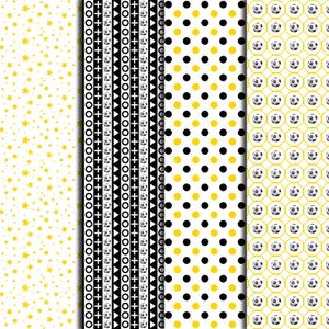 Soccer Digital Paper Football Printable Background Yellow - Etsy