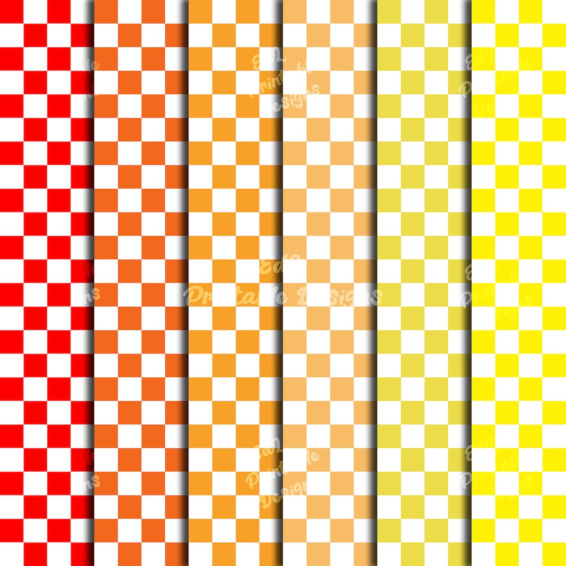 Checkered Digital Paper, Checkerboard Printable Background, Checker ...