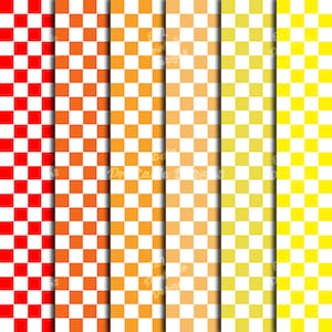 Checkered Digital Paper, Checkerboard Printable Background, Checker ...