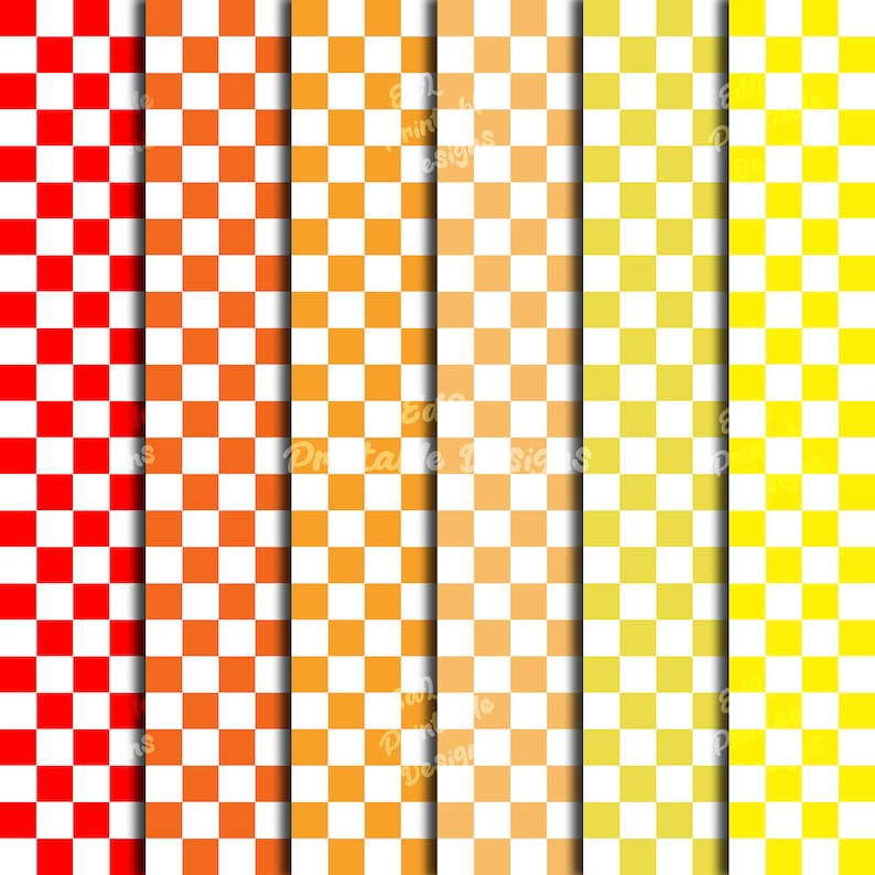 Checkered Digital Paper, Checkerboard Printable Background, Checker ...