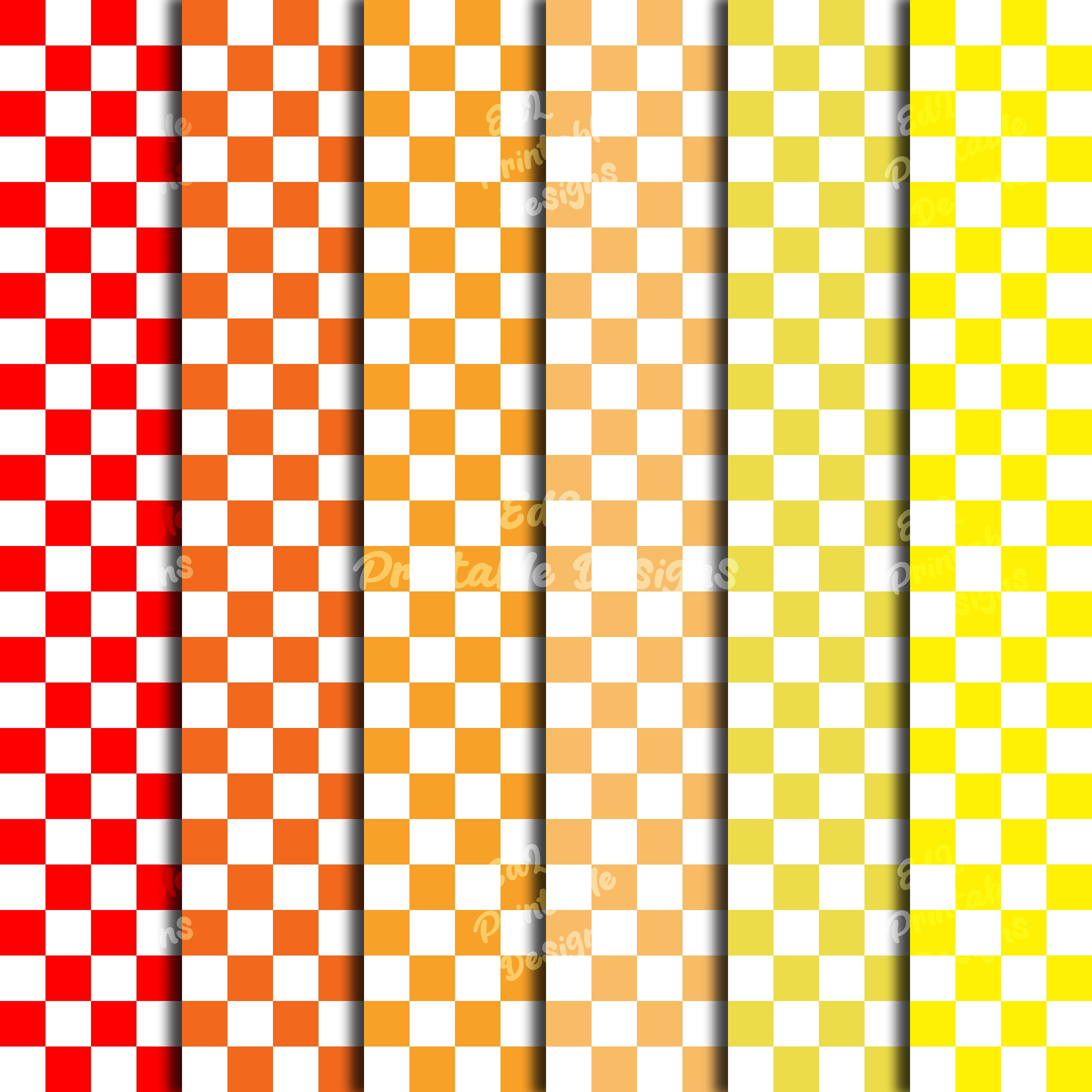 Checkered Digital Paper, Checkerboard Printable Background, Checker ...